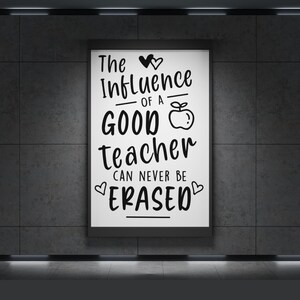 Teacher Quotes SVG, Inspirational Teacher Png, Dxf, Funny School Quotes ...