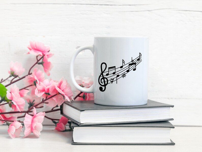 Musical Notes SVG Bundle, Music Symbols Clipart Png PDF DXF, Treble ...