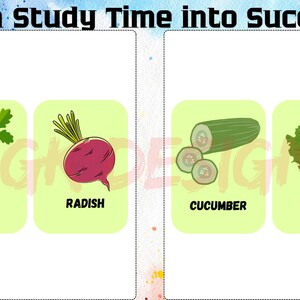 Vegetables Flashcards for Kids | Montessori Materials | Classroom Game ...