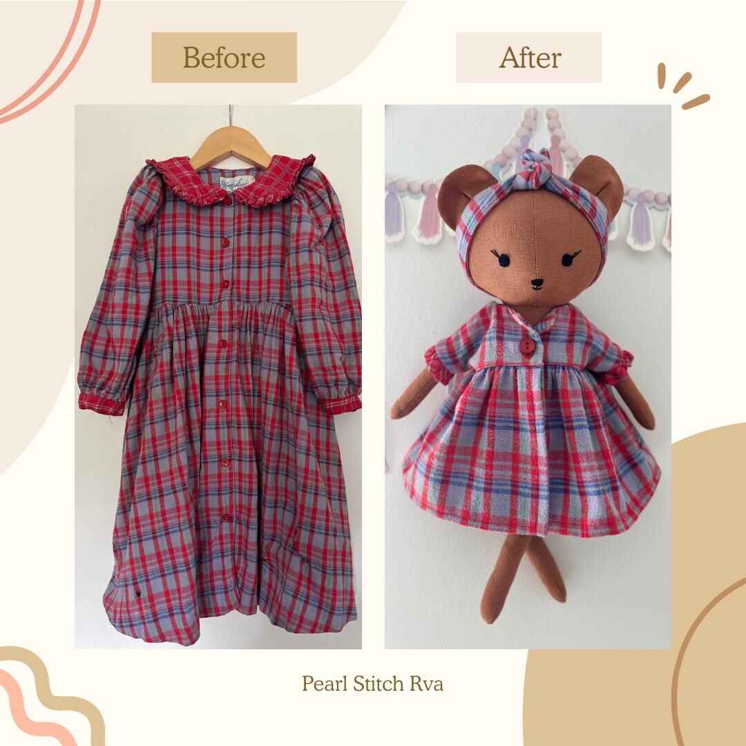 Custom Made Stuffed Memory Bear, Keepsake Stuffed Animals , Handmade ...