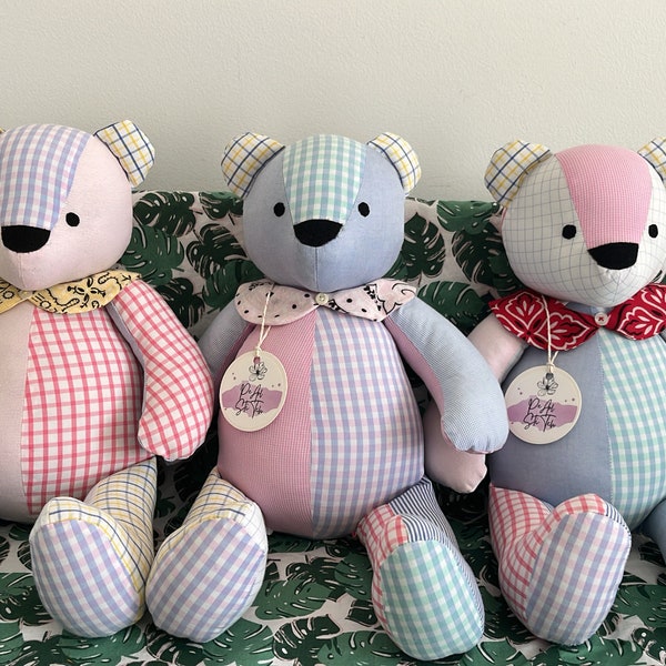 Patchwork Bear - Etsy