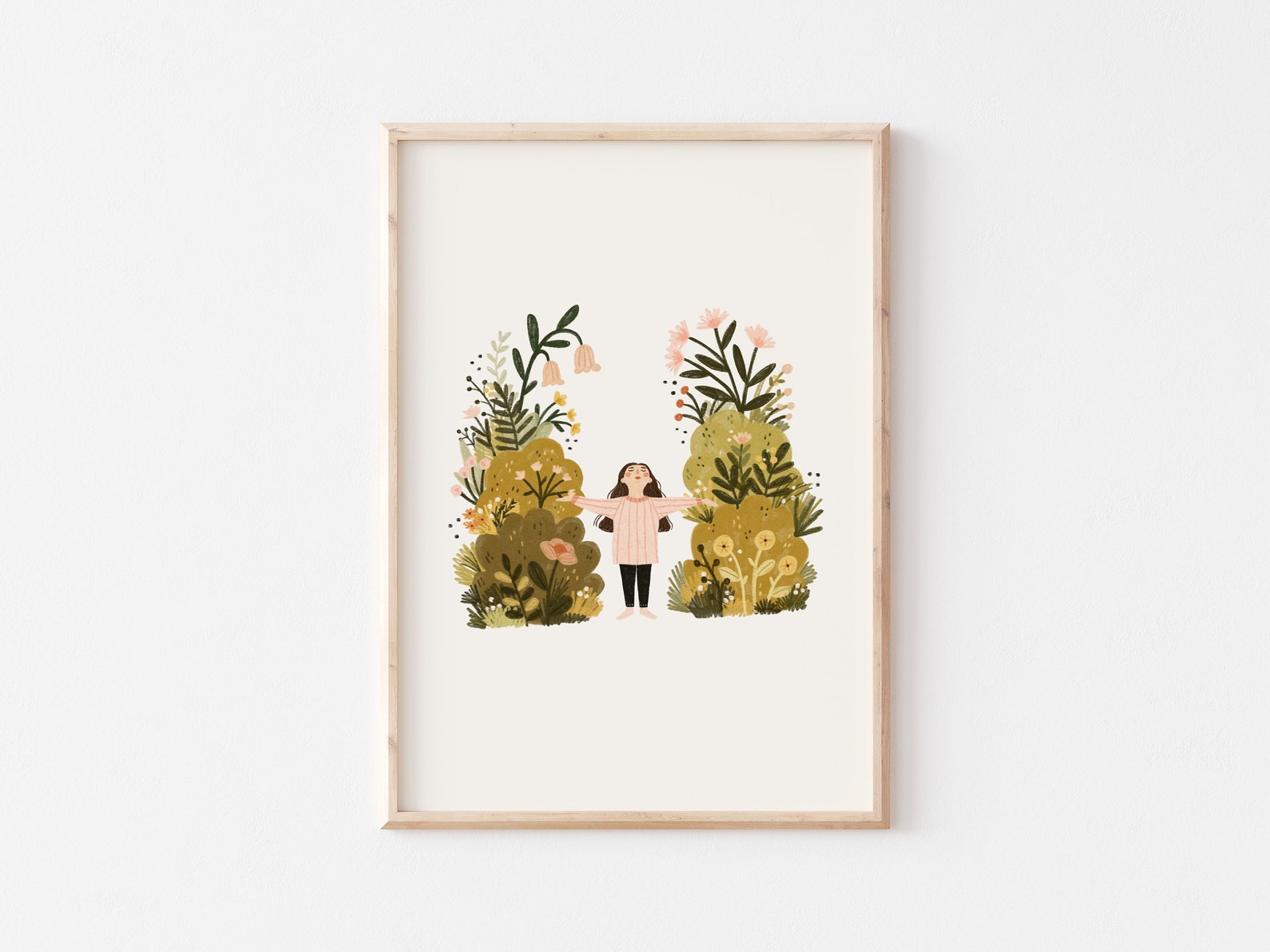 Plant Lady Print Art Print Illustration Plant Lover Gift - Etsy
