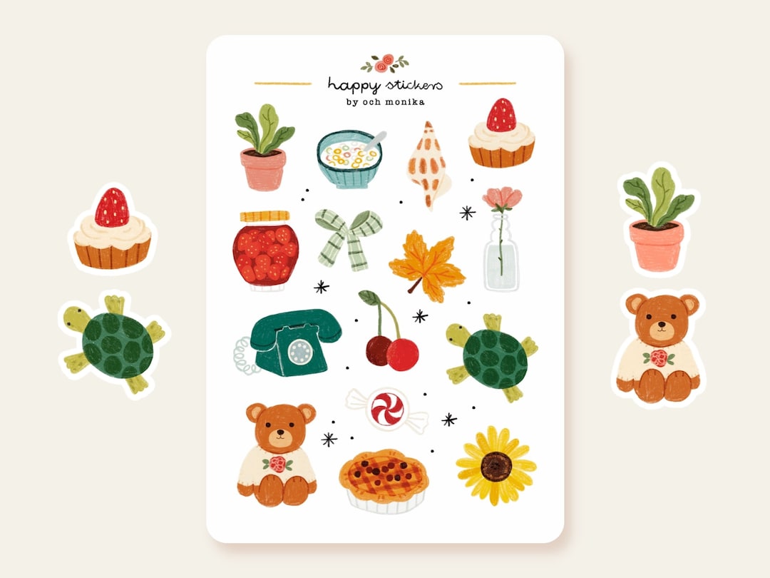 Cute Small Things - Stickers | Art Sticker Sheet, Cute Stickers ...
