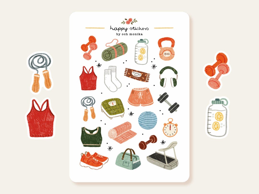 Fitness - Stickers #56 | Cute Stickers, Aesthetic Stickers ...