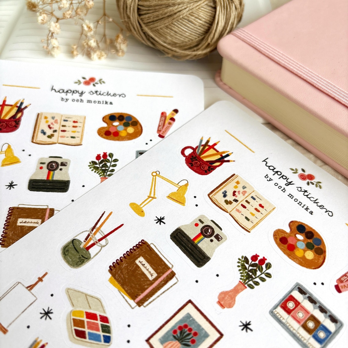 Artist's Corner - Stickers #65 | Matte Paper Sticker Sheet, A6 - Etsy