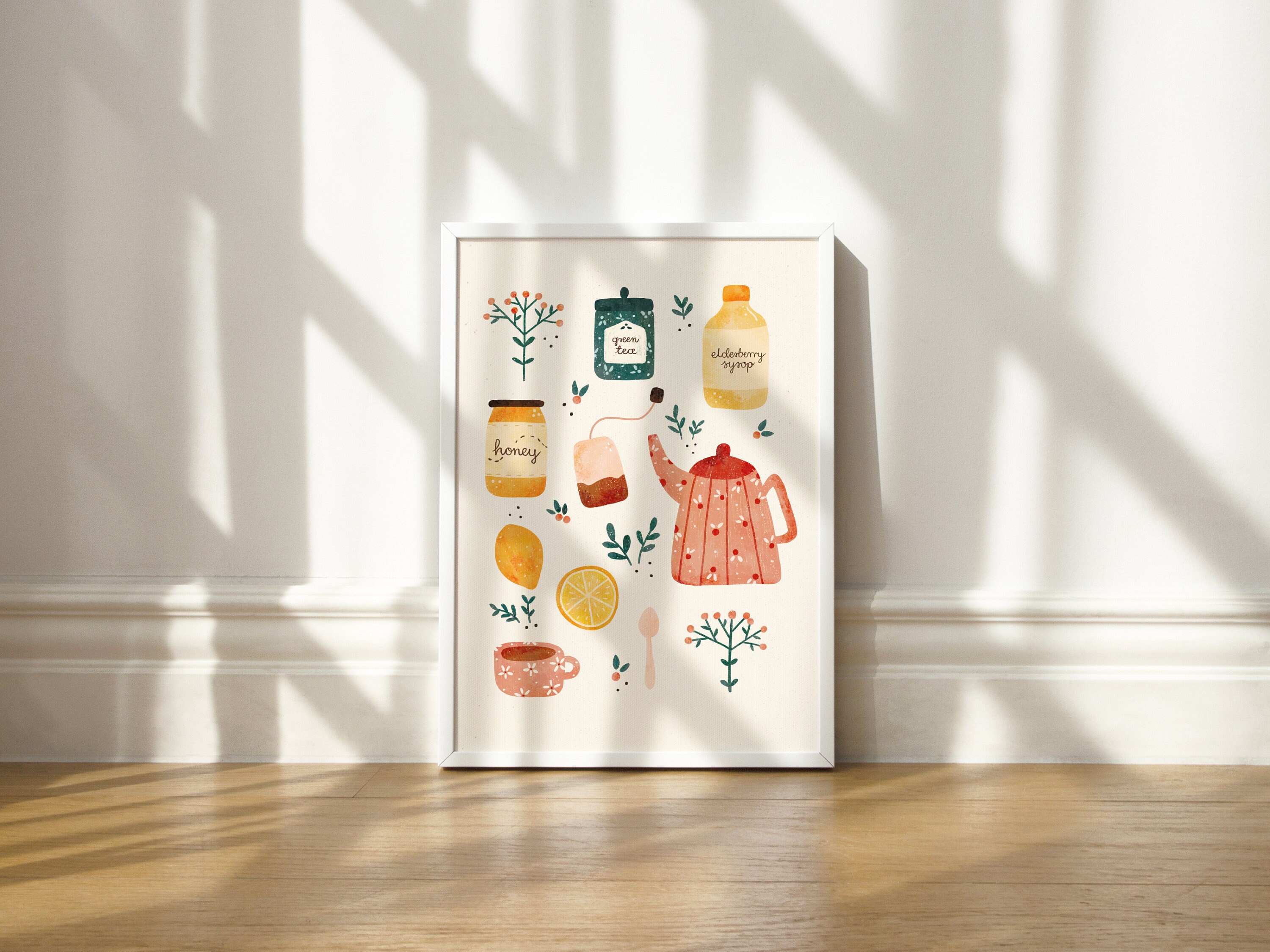 Tea Art Print | Tea Lover Gift | Tea Time Poster | Tea Illustration ...