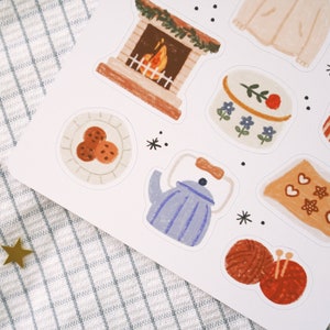 Winter Sticker Sheet Christmas Stickers, Holiday Planner Stickers ...