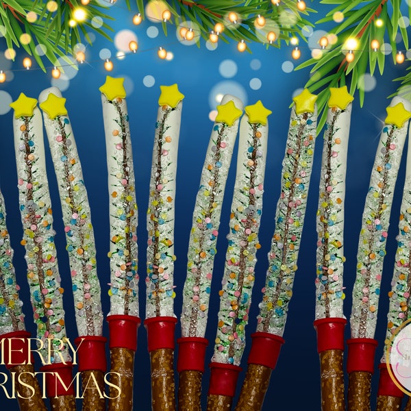 Christmas Pretzel Rods - Etsy
