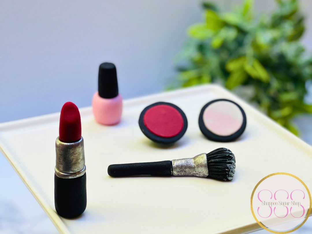 Custom Makeup Cake Toppers - Personalized Beauty Themed Party Decor ...
