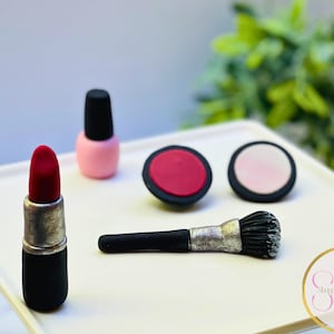 Custom Makeup Cake Toppers - Personalized Beauty Themed Party Decor ...