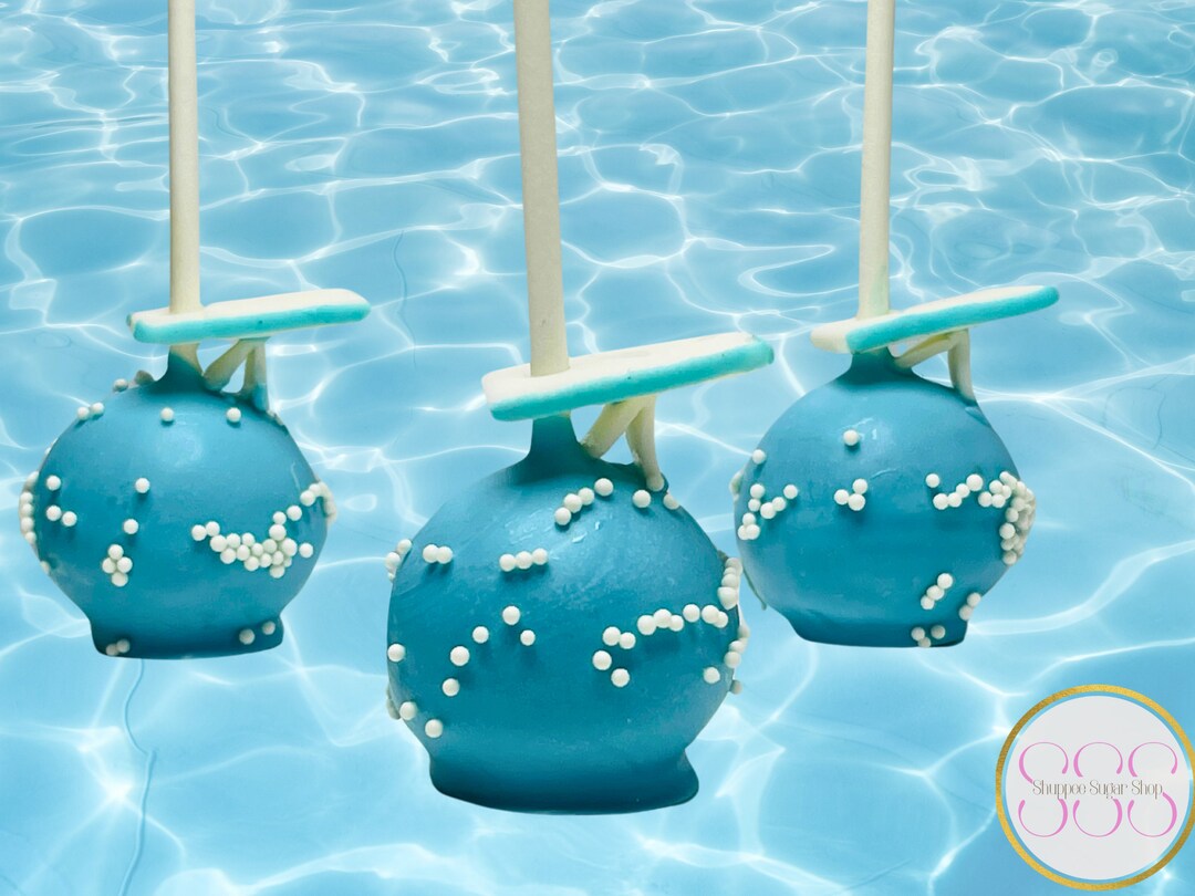 Diving Board Cake Pops Unique Fun Custom Pool Party Theme Birthday ...