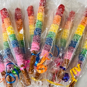 Pride Rainbow Party Favors Chocolate Covered Pretzels Gift - Etsy