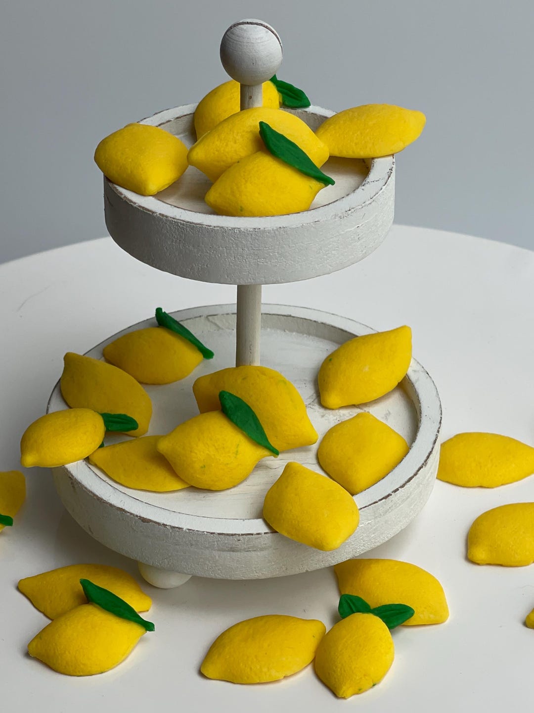 Fondant Lemon Cake Toppers: Edible Citrus Party Decor - Etsy
