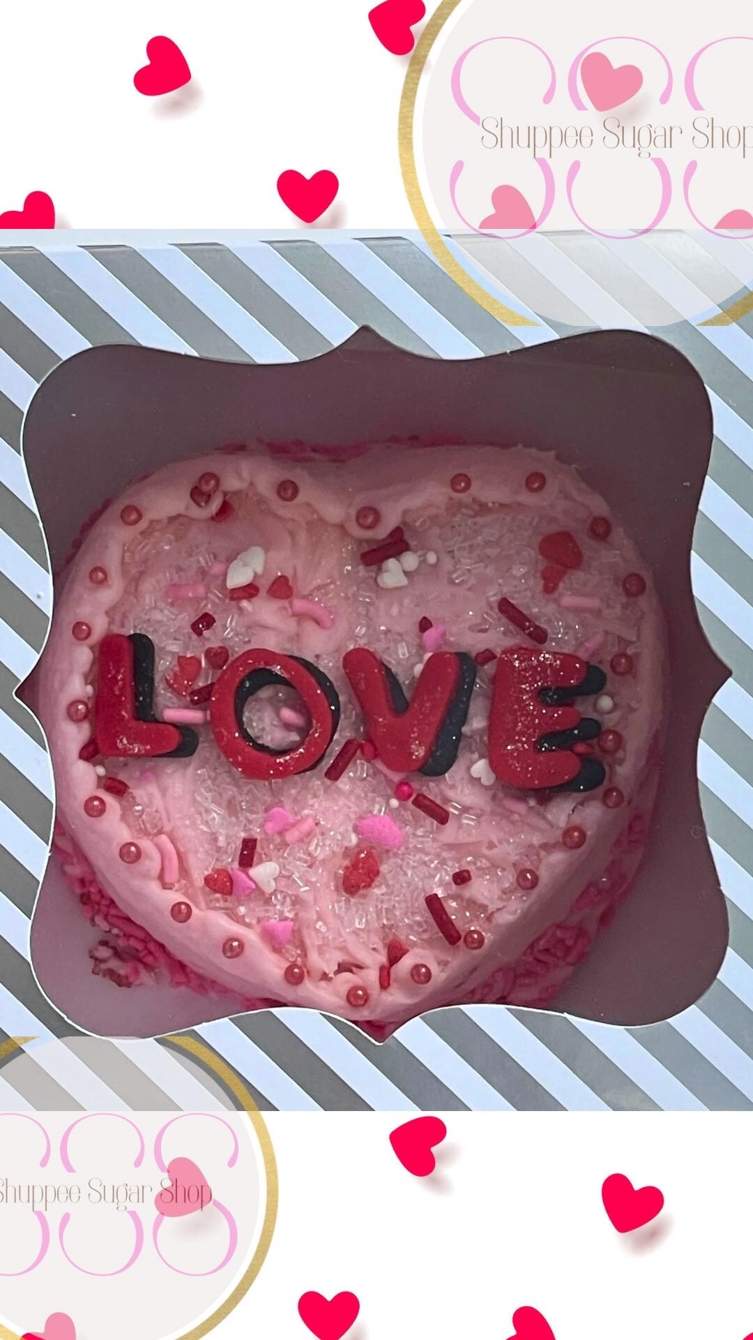 Mini Heart Cake | Personal Cake | Unique One of a Kind Cake | Heart ...