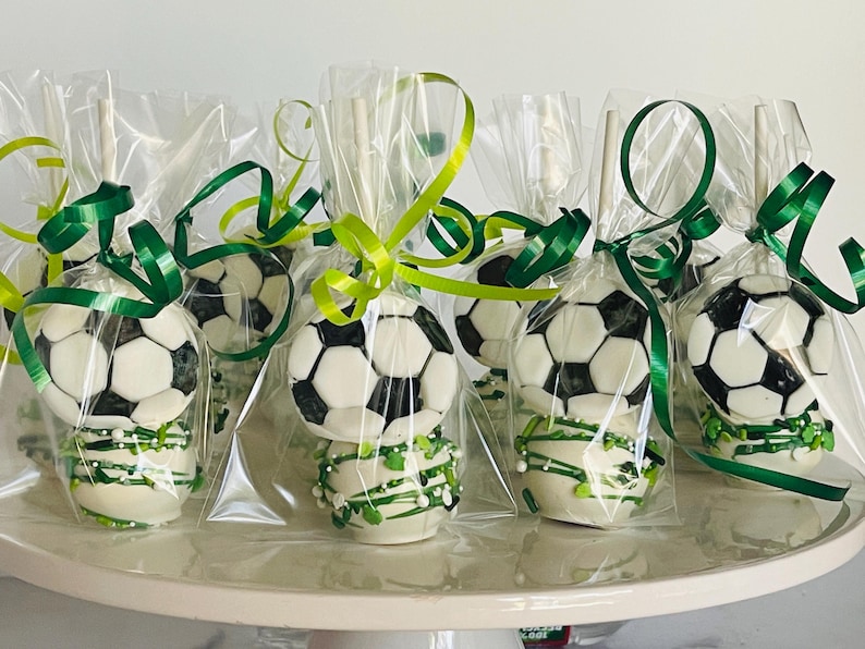 Soccer Ball Cake Pops – Kids Sports Birthday Party Favors, Professional ...