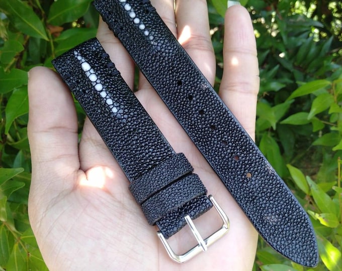 Stingray Watch Strap Double Diamond Black Color With Black - Etsy