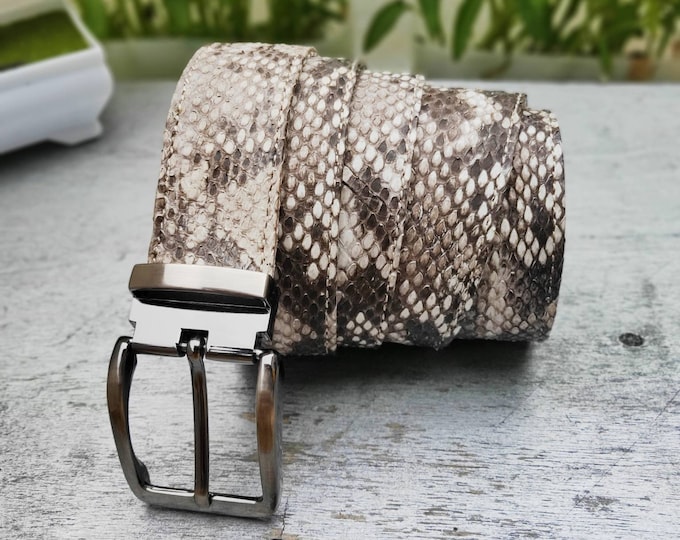 Genuine Real Snake Skin Leather Men's Belt Handmade, Mens Belt, Skin ...