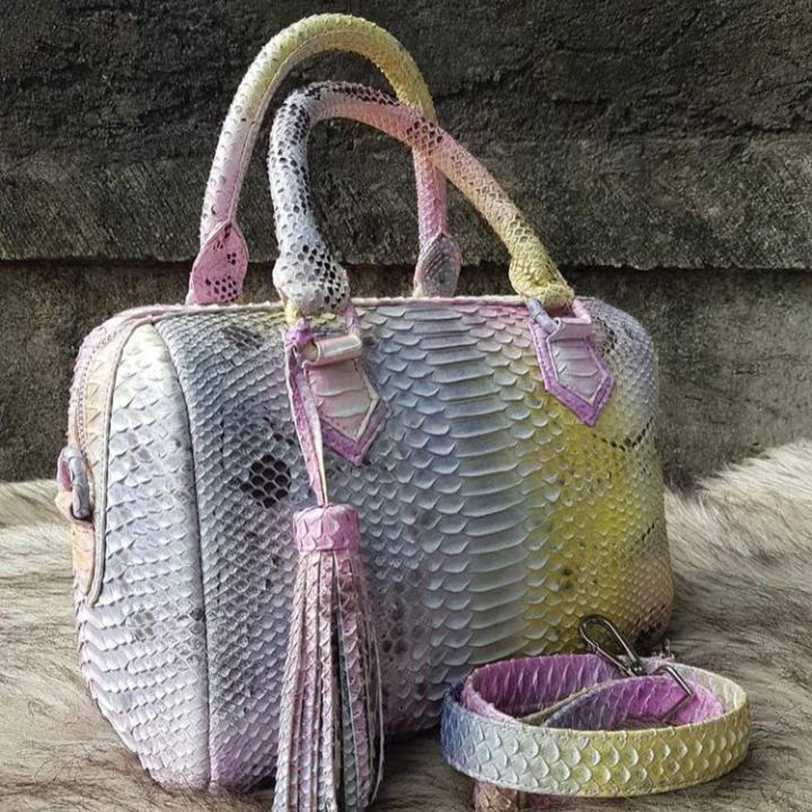 Women Python Women Purse Genuine Leather - Etsy