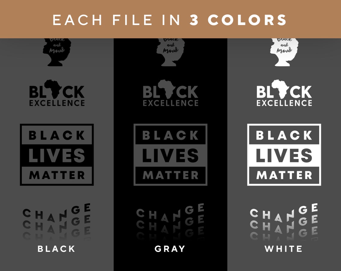 Black Lives Matter SVG Bundle Blm Logo Vector Digital Pack | Etsy