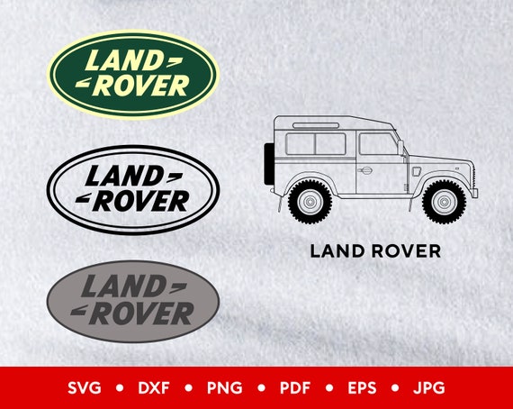 Land Rover Logo SVG Defender Vector. Landrover Vector With Car | Etsy