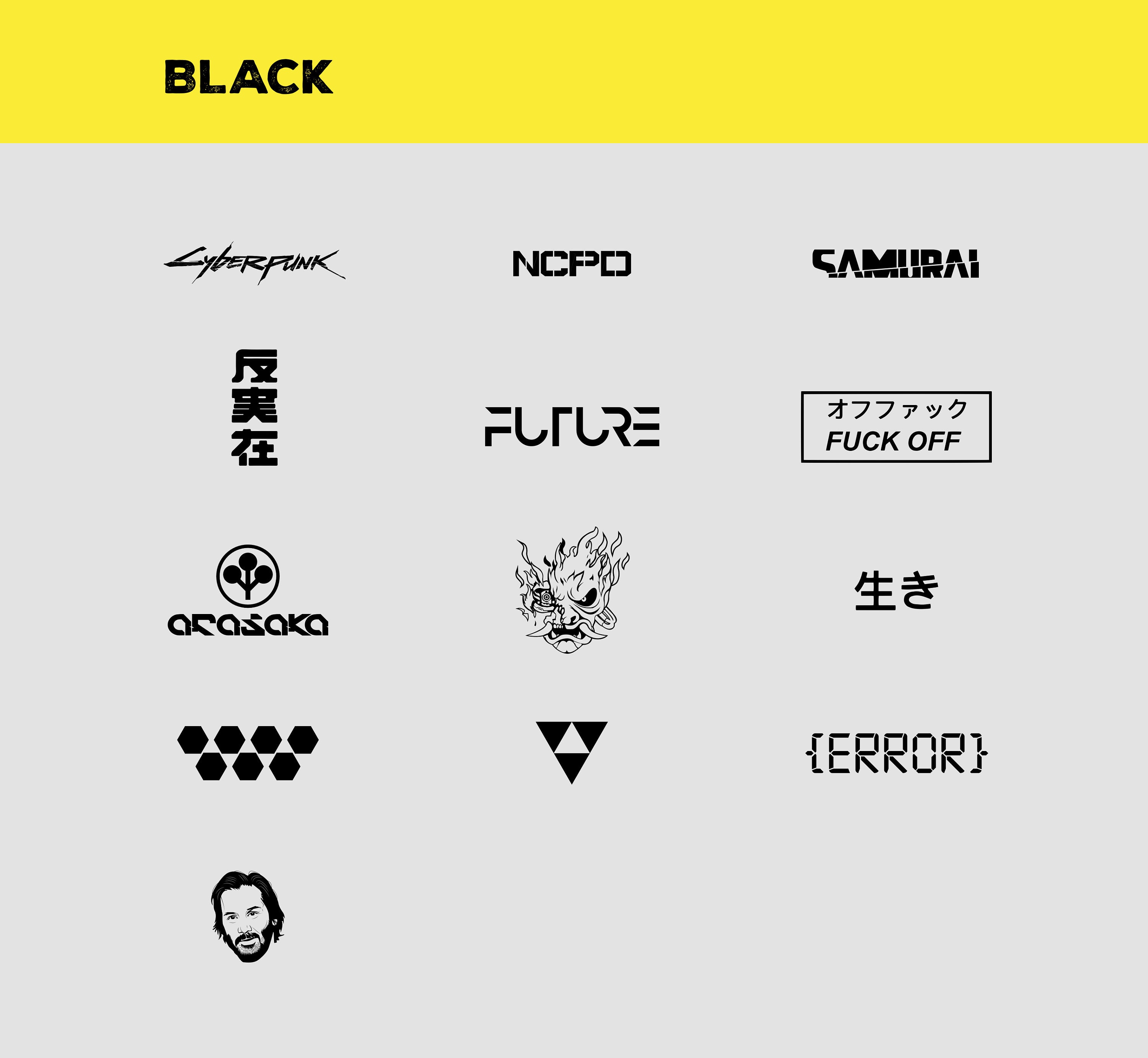 Cyberpunk 2077 SVG Bundle, Cyberpunk Logo Vector Digital Pack, Samurai ...