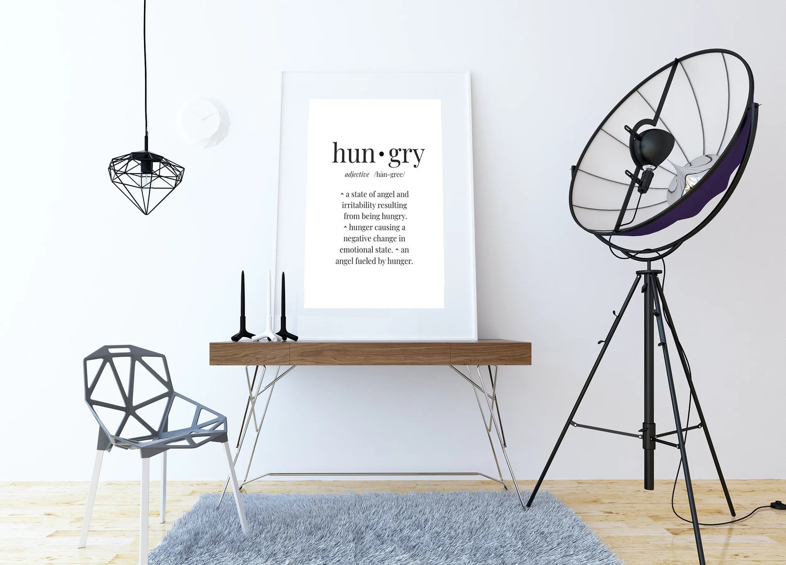 HUNGRY Word Definition Poster Wallart Print - Urban Dictionary - Word ...
