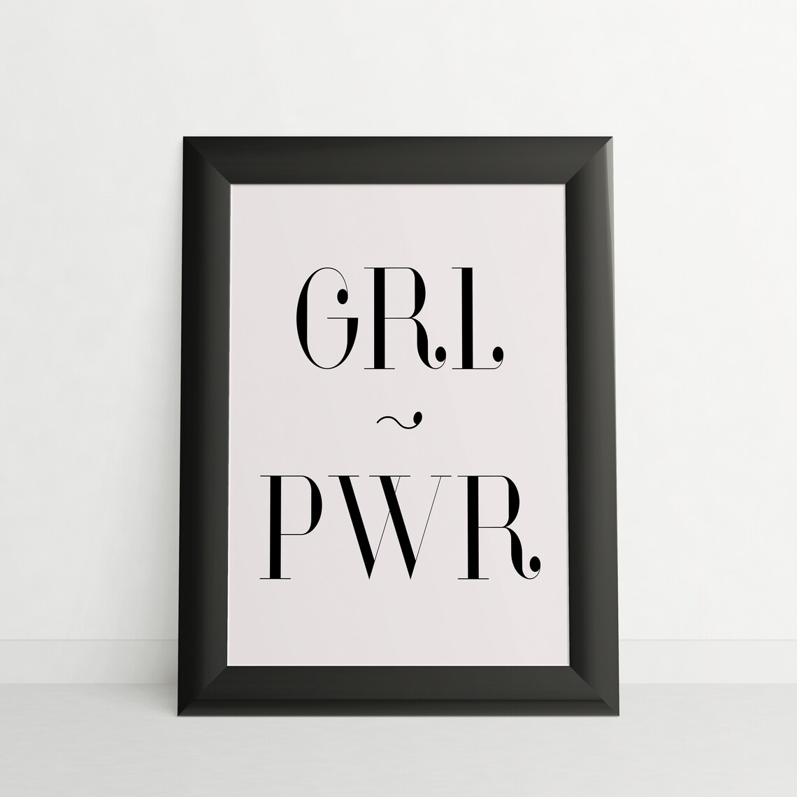 Girl Power Poster Wall Art Print - GRL PWR - Gift - A3 A2 - 16x20 ...