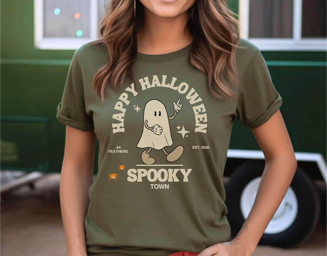 Halloween Tshirt Halloween Cute Ghost T-shirt Halloween Boo Tshirt ...