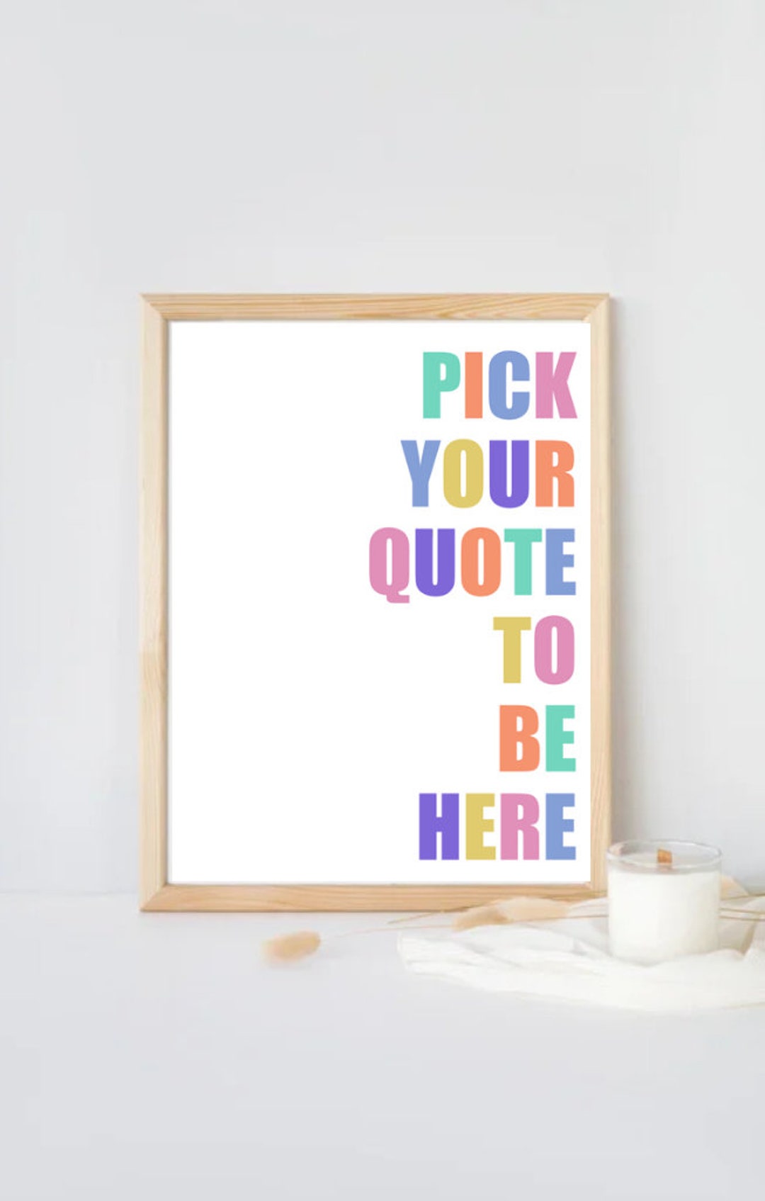Customisable Quote Print - Etsy