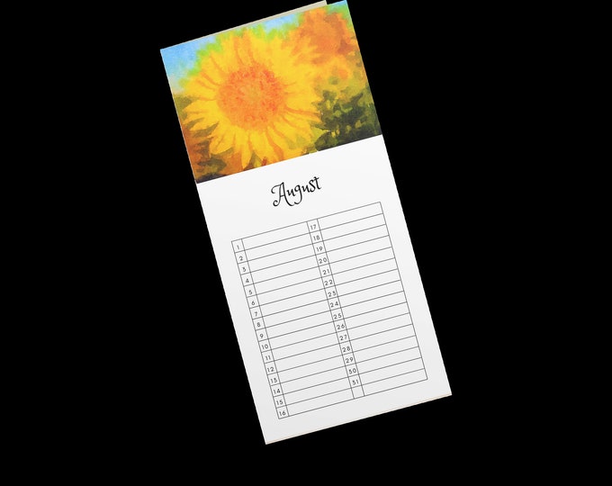 Printable Perpetual Calendar - Watercolor Floral Birthday Calendar ...