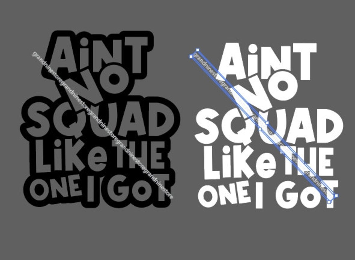 Aint No Squad Like the One I Got Svg - Etsy