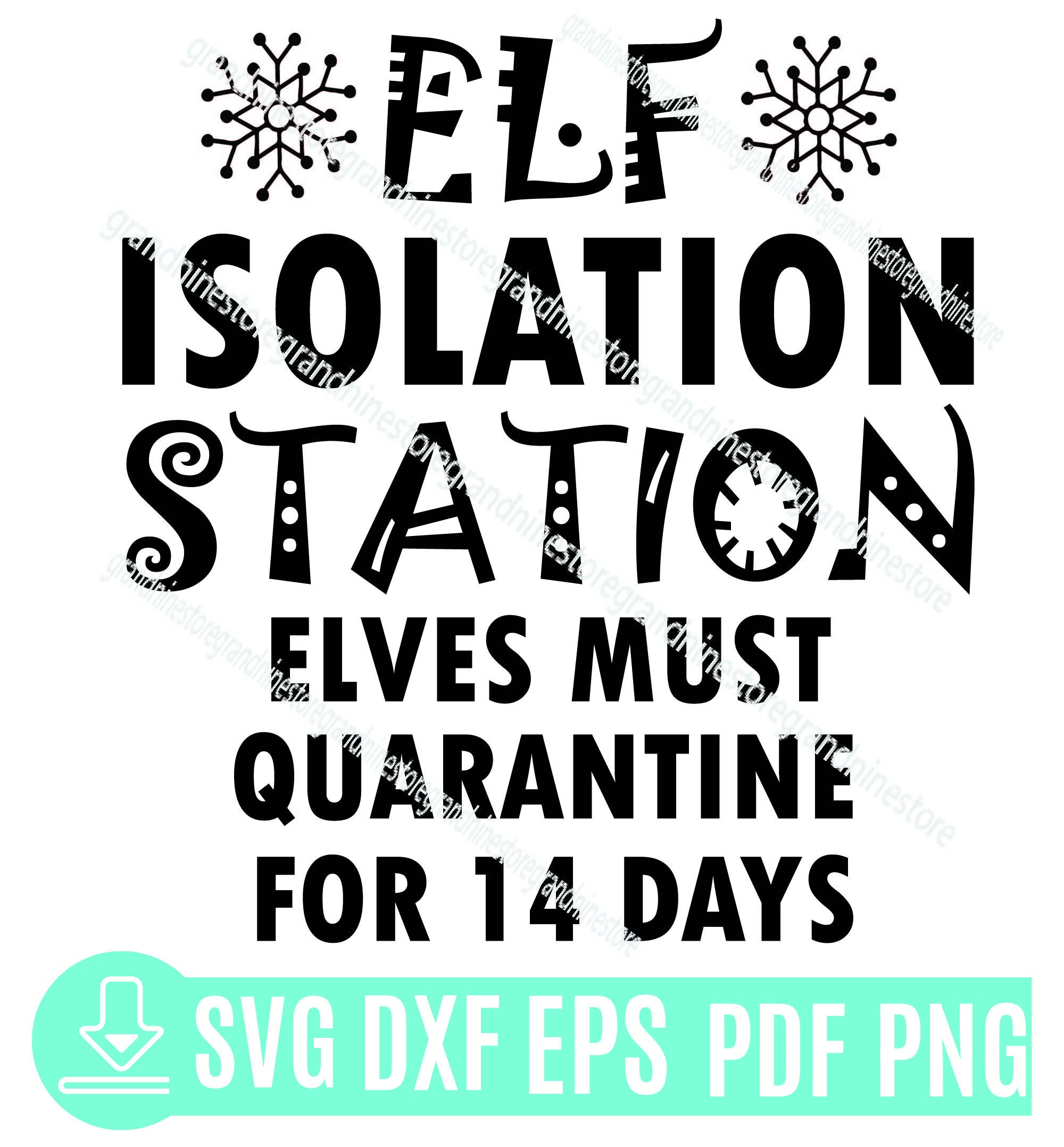 Elf Isolation Station Svg Elf Cut Files Elf SVG Quarantine | Etsy