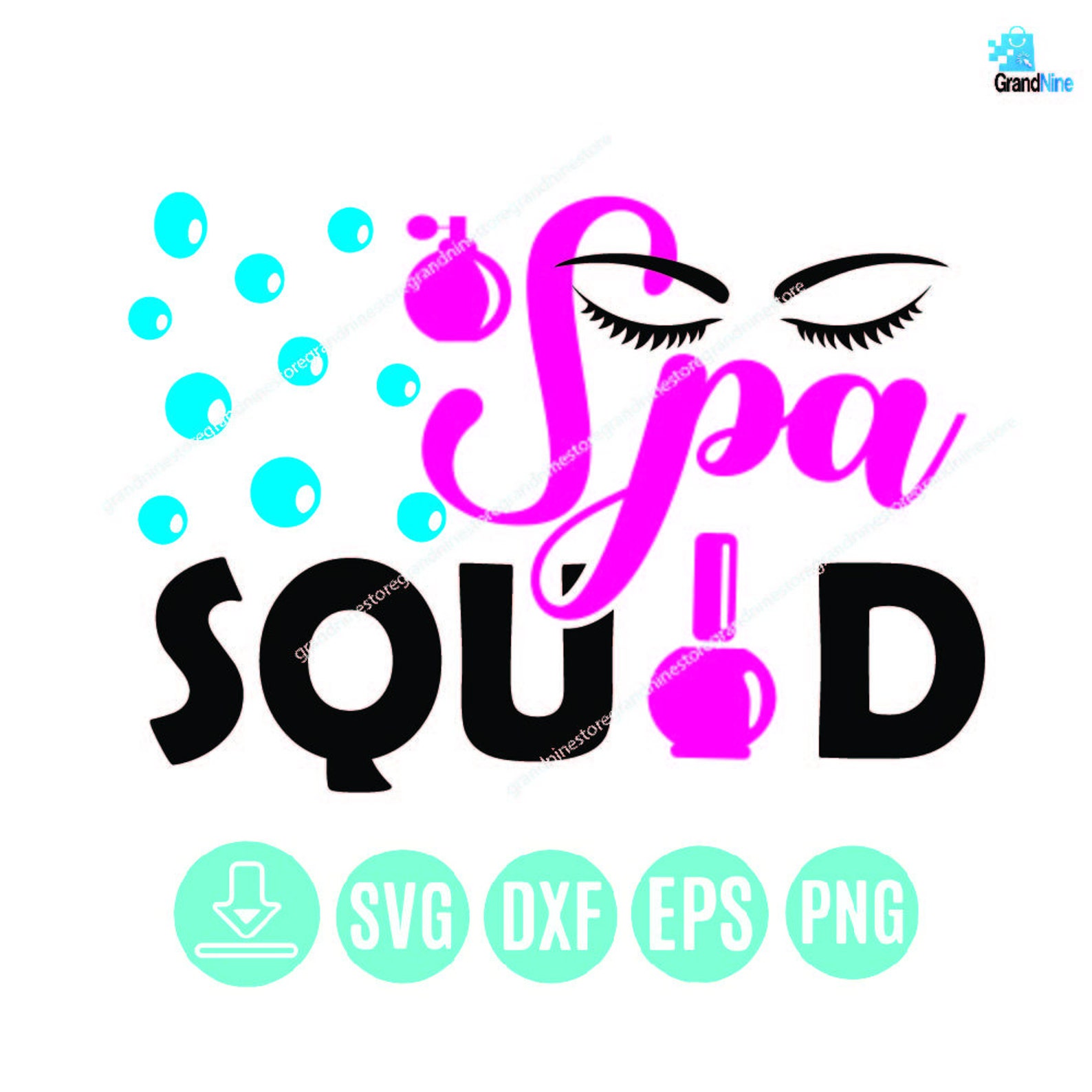 Spa Squad Svg, Spa Squad, Spa Birthday, Spa Day, Spa Trip, Birthday ...