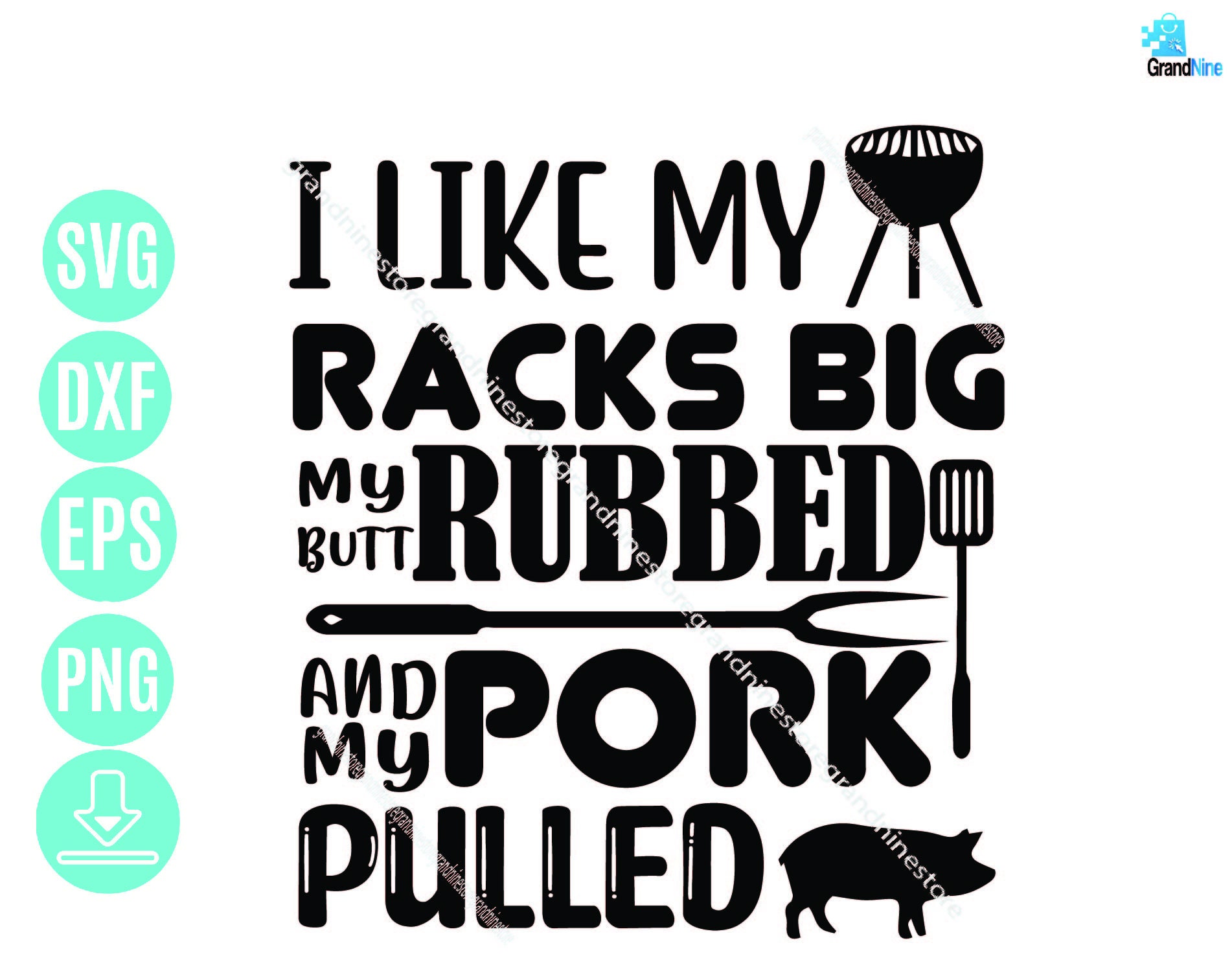 I Like My Racks Big Bbq Svg I Like My Racks Big Svg My Butt Etsy