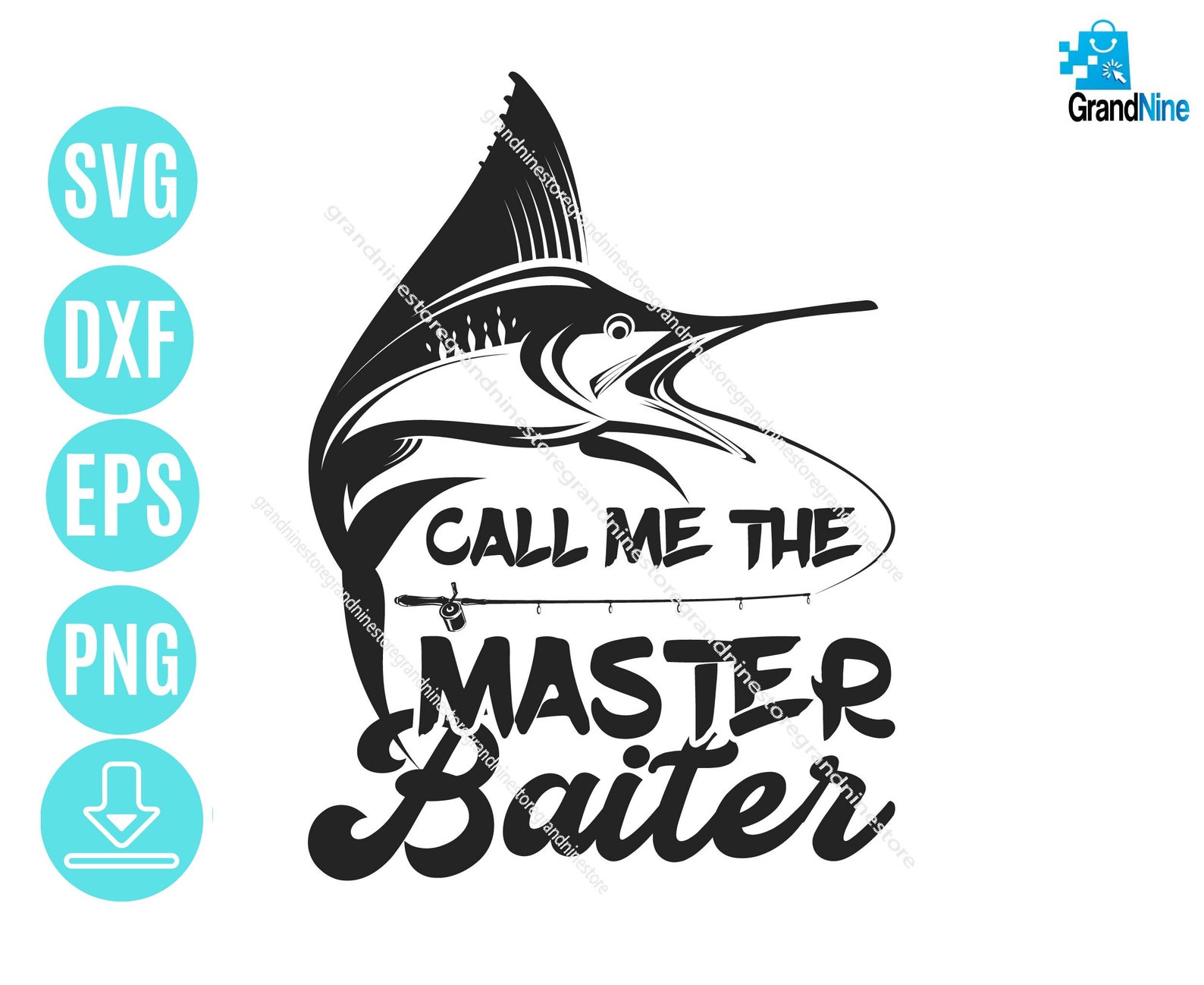 Call Me the Master Baiter Fishing Svg Call Me Master Baiter | Etsy