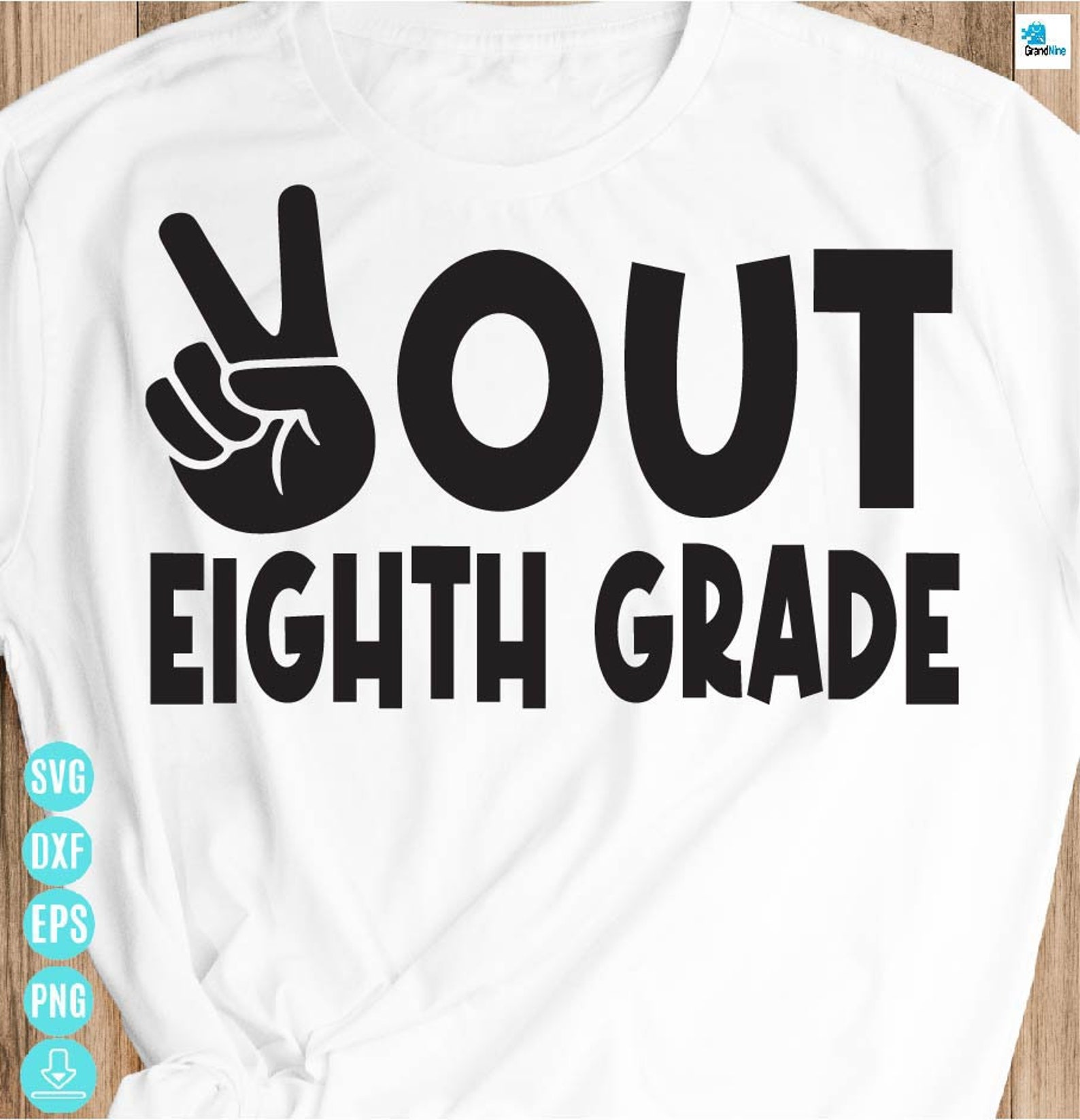 Peace Out Eighth Grade Svg Last Day of School Svg 8th Grade - Etsy