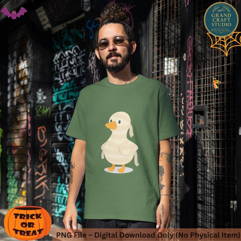 Halloween Goose PNG Bundle: Witch, Mummy, Zombie Ducks Clipart (digital ...
