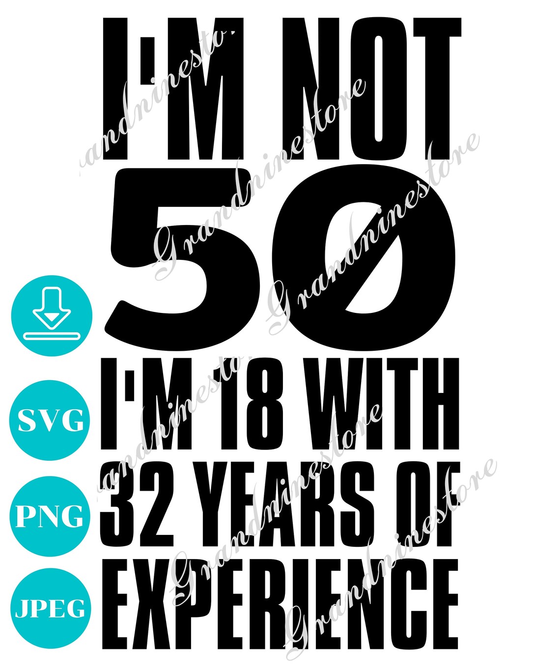 I'm Not 50 SVG 50th Birthday Svg Vintage 1970 SVG Dgital - Etsy UK
