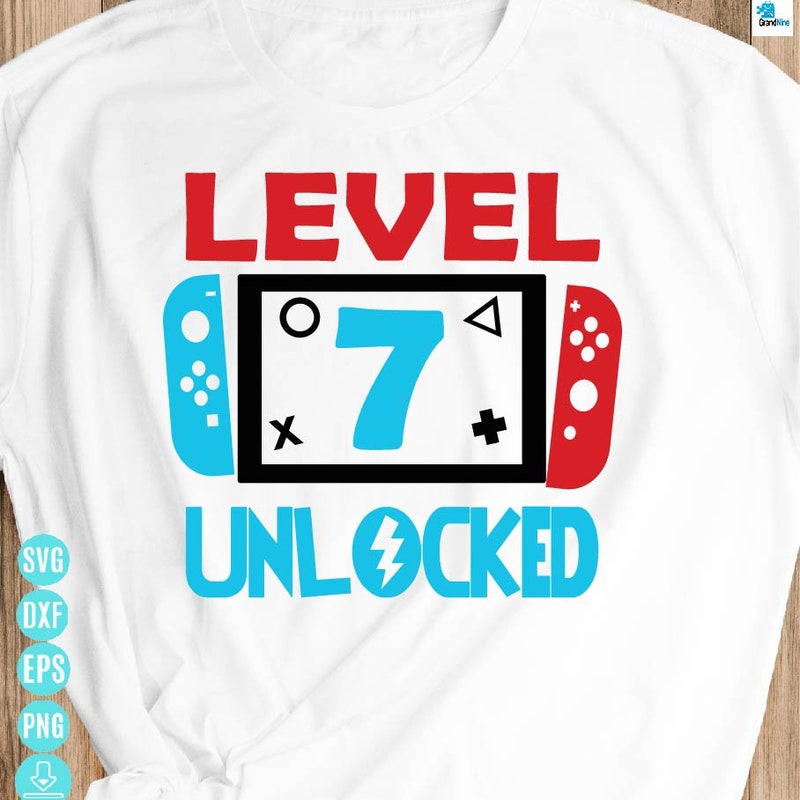 Level 7 Unlocked Svg - Etsy