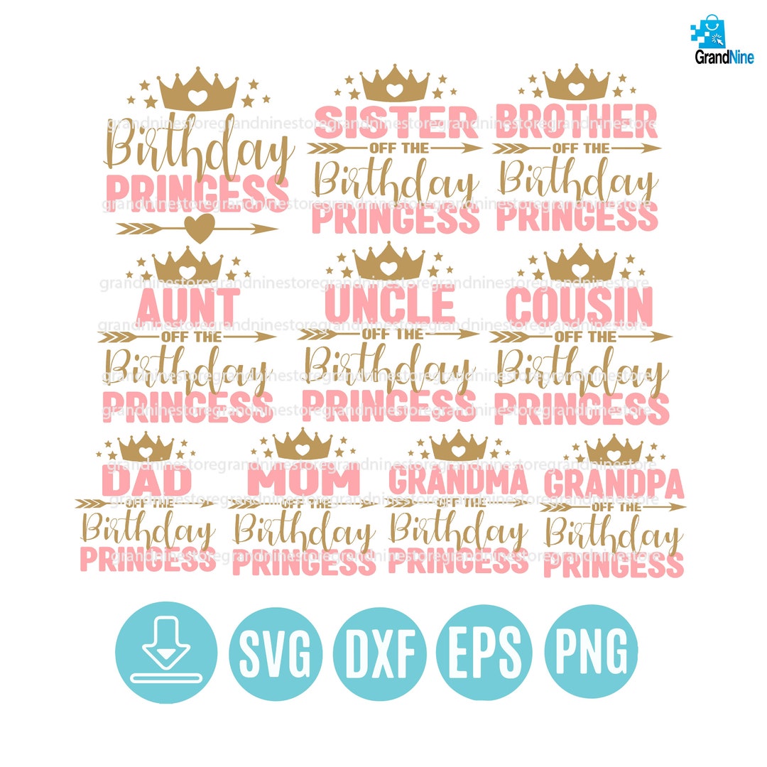 Birthday Princess Svg Bundle Birthday Princess Svg Birthday - Etsy Birthday Princess Svg Bundle Birthday Princess Svg Birthday - Etsy