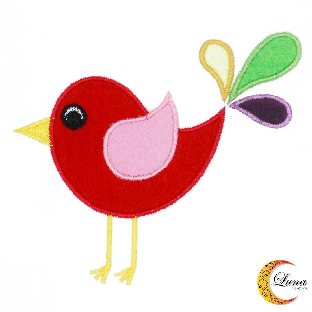 Bird Embroidery Design Digital File - Etsy