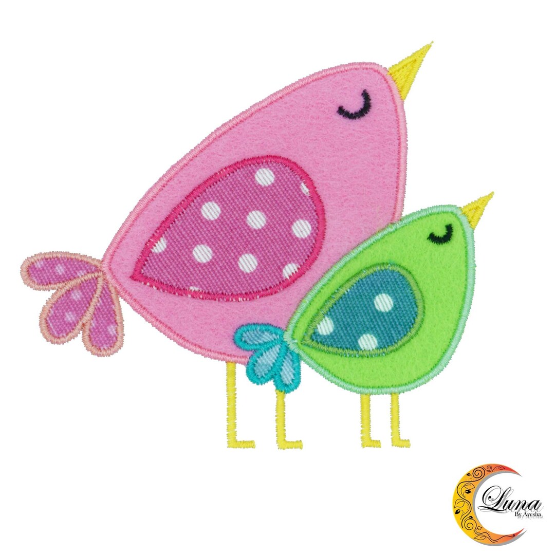 Birds Embroidery Design Digital File - Etsy