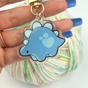 Stegosaurus Keychaincharm Stego Stegosaur Plate-backed Dinosaur Spike ...