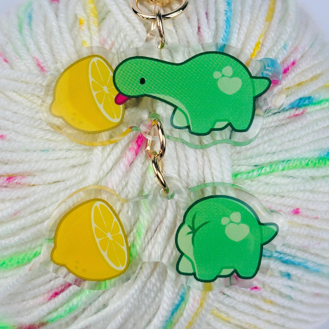 Funny Sour Lemon Licking Meme Dinosaur Keychain|charm - Etsy