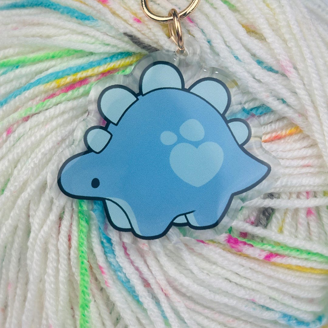 Stegosaurus Keychain|charm Stego Stegosaur Plate-backed Dinosaur Spike ...