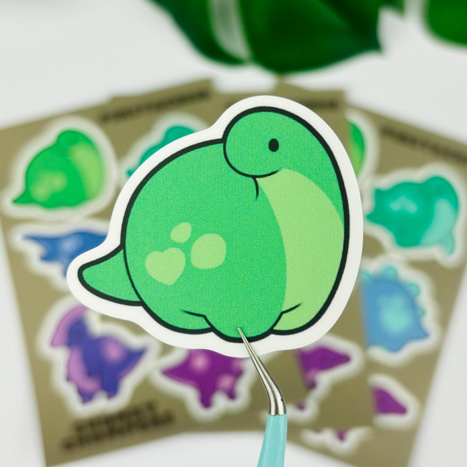 Dinosaur Sticker Sheet (cool Tones) - Etsy
