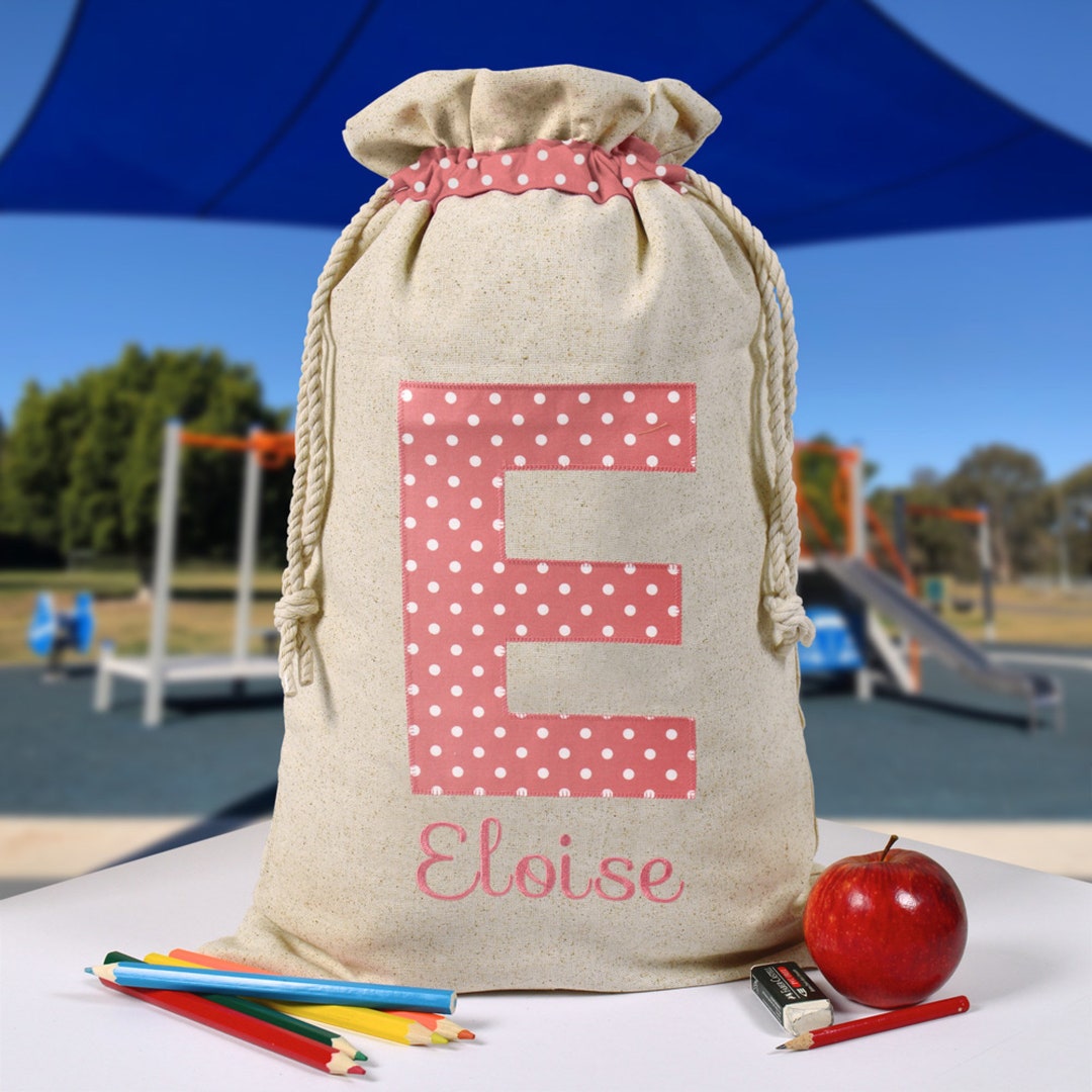 Personalised Library Bag Name Bag Initial Large Name Spots Etsy Australia personalised-library-bag-name-bag-initial-large-name-spots-etsy-australia