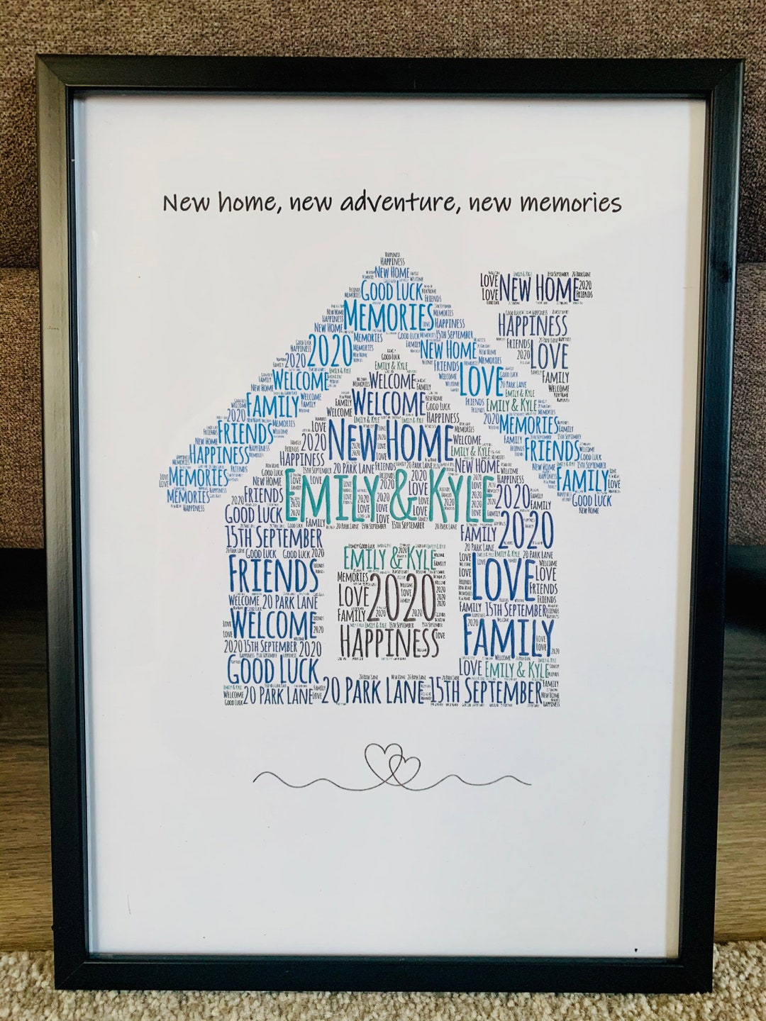 New Home Personalised Digital Print - Etsy