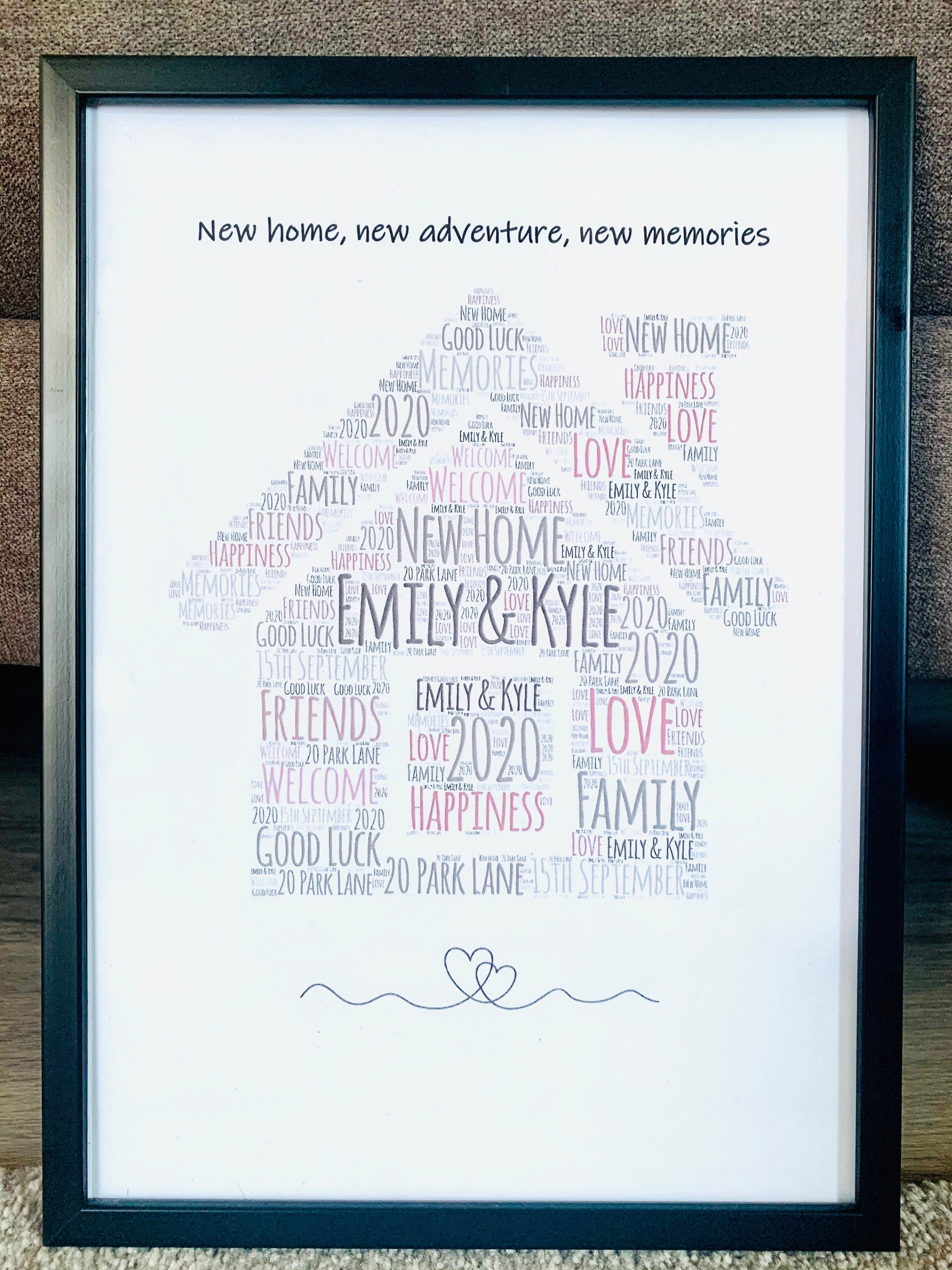 New Home Personalised Digital Print - Etsy