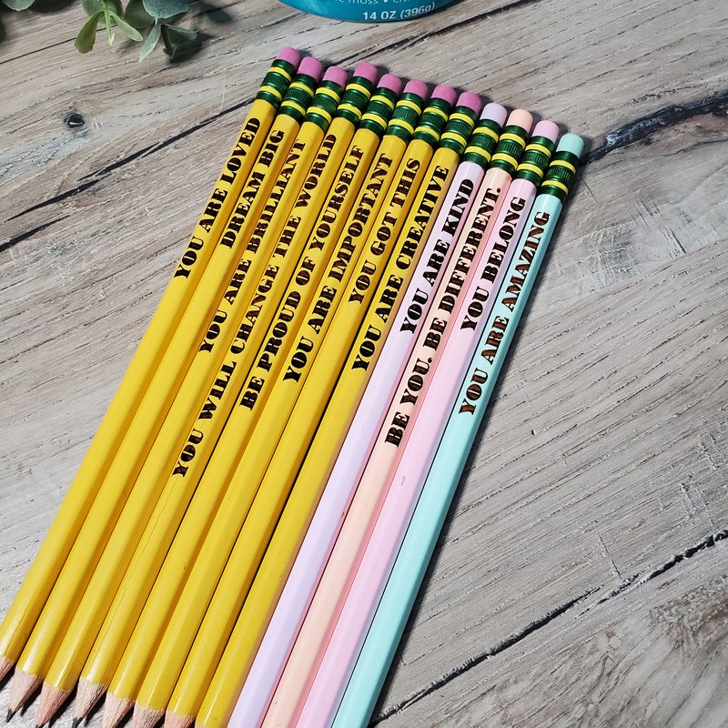 Motivational Pencils - Etsy